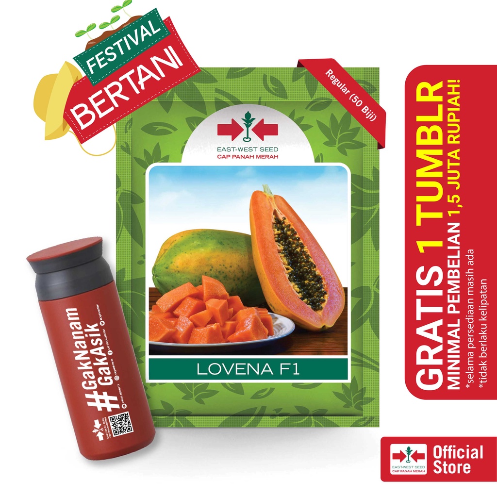 Jual Cap Panah Merah - Benih Pepaya LOVENA 50 Biji (1 gram ) | Shopee ...