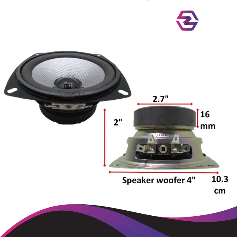 Jual Speaker woofer 4 inch | Shopee Indonesia