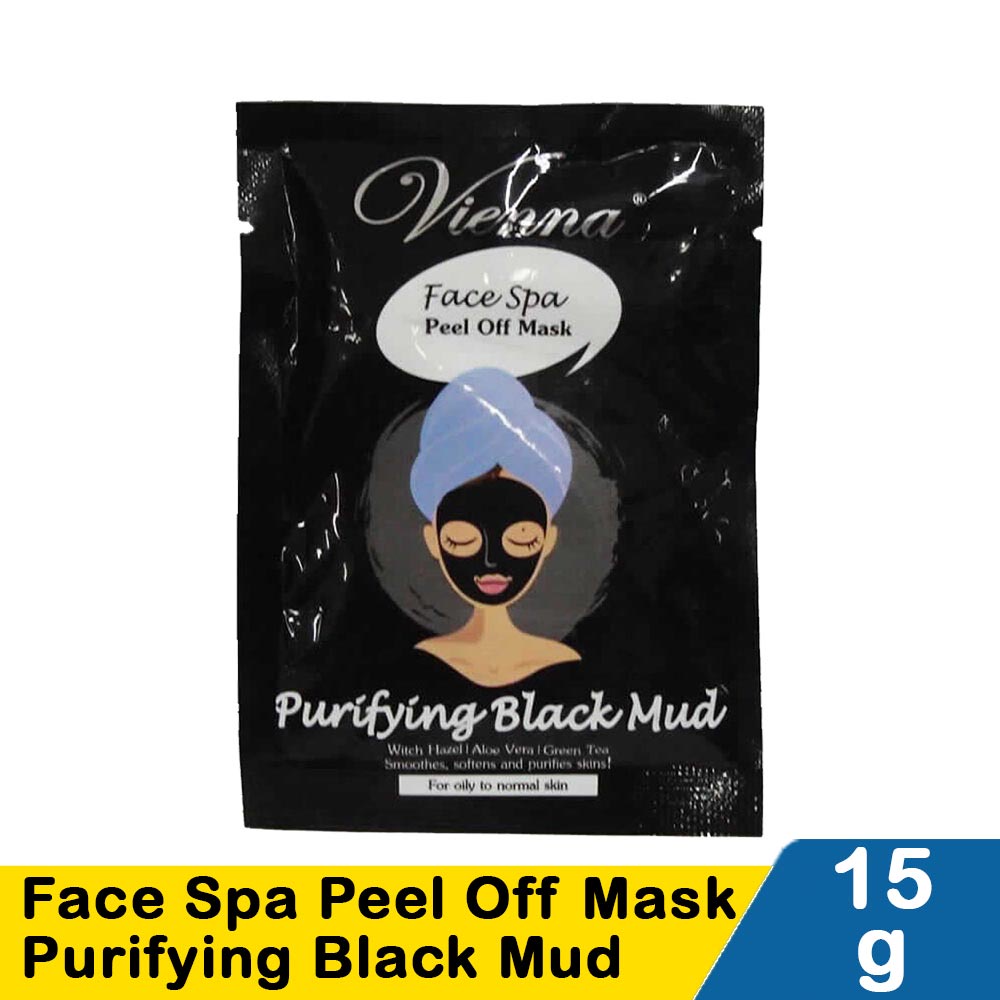 Jual Vienna Face Spa Peel Off Mask Purifying Black 15G | Shopee Indonesia