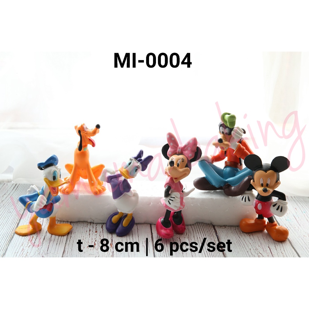 Jual MI-0004 Topper hiasan kue cake mickey mouse donald daisy pluto ...