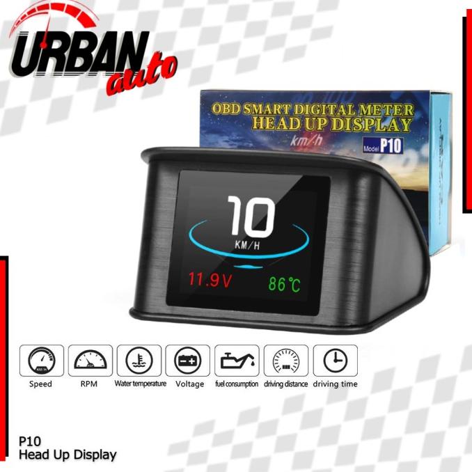 Jual Head Up Display HUD OBD Speedometer Digital Car LED Refleksi P10 | Shopee Indonesia