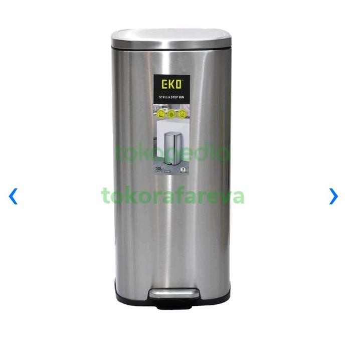 Jual Eko 30 Ltr Tempat Sampah Pedal Stainless Slow close Fpp | Shopee Indonesia