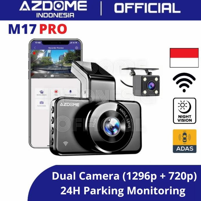 Jual Azdome M17 PRO WiFi Dashcam Dual Camera Car DVR Kamera Mobil ...