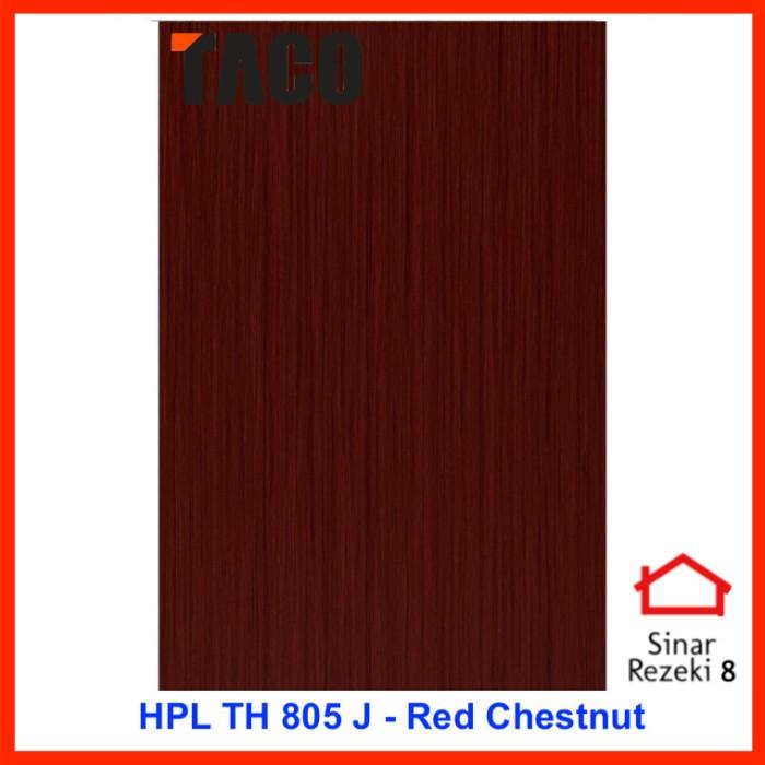 Jual HPL TACO TH 805 J / Red Chestnut / Woodgrain Urat Serat Kayu Coklat Kualitas Terbaik ...