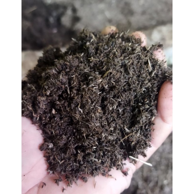 Jual Pupuk kandang / Ampas biogas / bioslury dari kohe sapi 1 kg ...