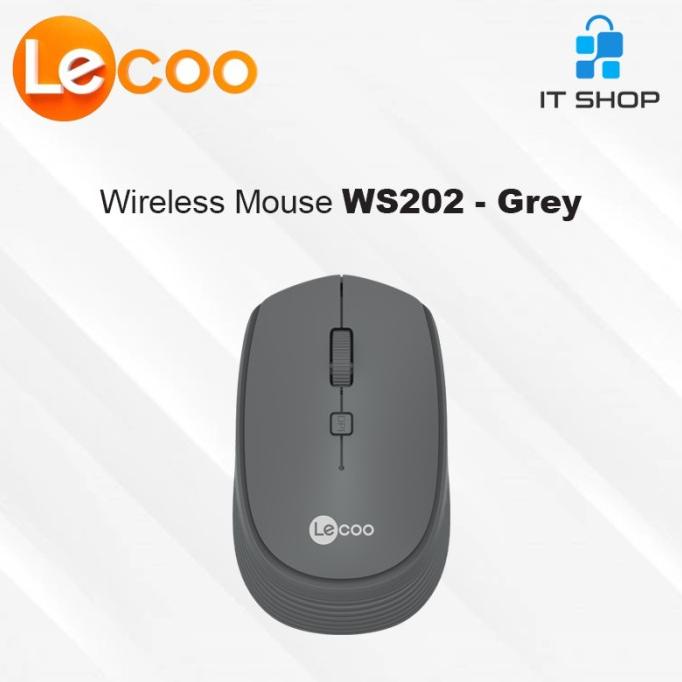 Jual Lecoo Mouse Wireless Optical WS202 - Grey | Shopee Indonesia