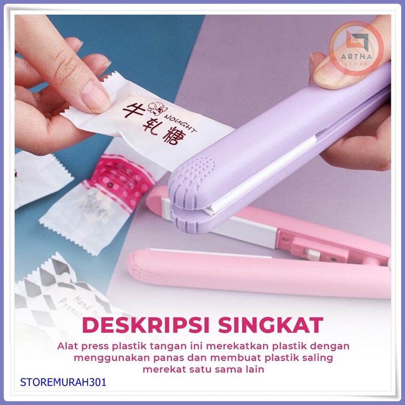 Jual Alat Press Plastik Makanan Kemasan Mini Hand Heat Sealer Perekat ...