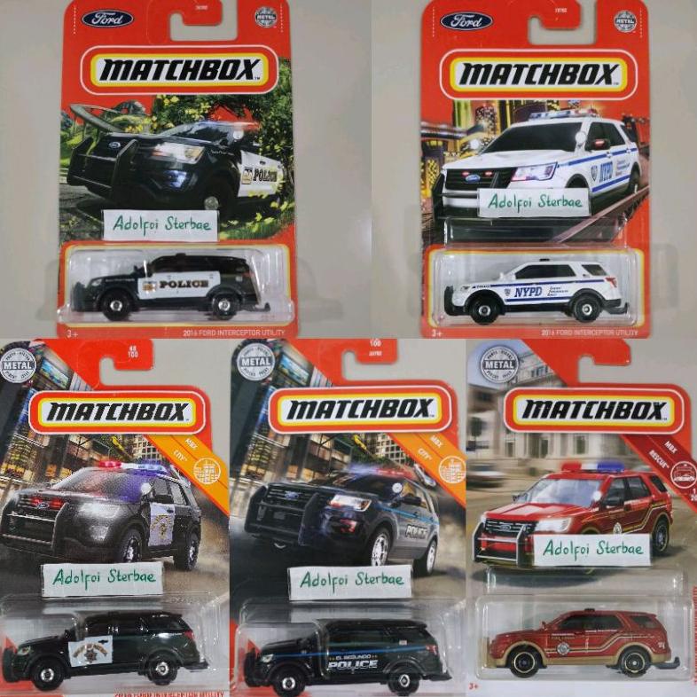 Jual Promo Habis Matchbox 2016 Ford Interceptor Utility Mbx Rescue Fire ...