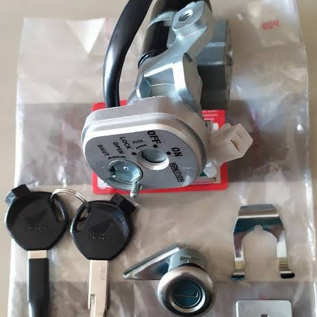 Jual Kunci Kontak Honda Beat Lama Karbu Assy Full Set Original Ahm Kvy ...