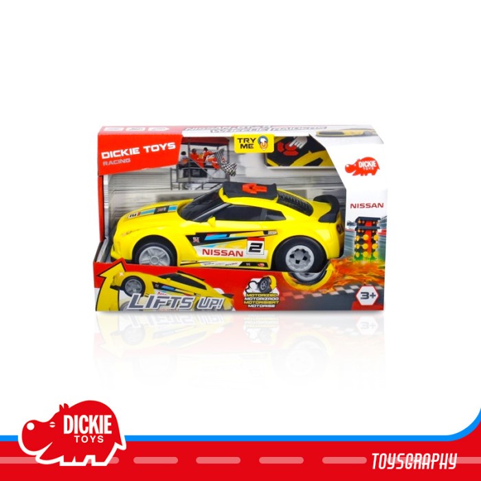 Jual Dickie Toys Lift Up Nissan Gtr Motorized Wheelie Raiders Sounds ...