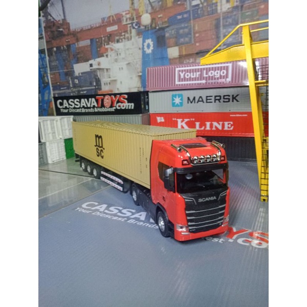 Jual Diecast Truck MSC Scania Scala 50 | Shopee Indonesia
