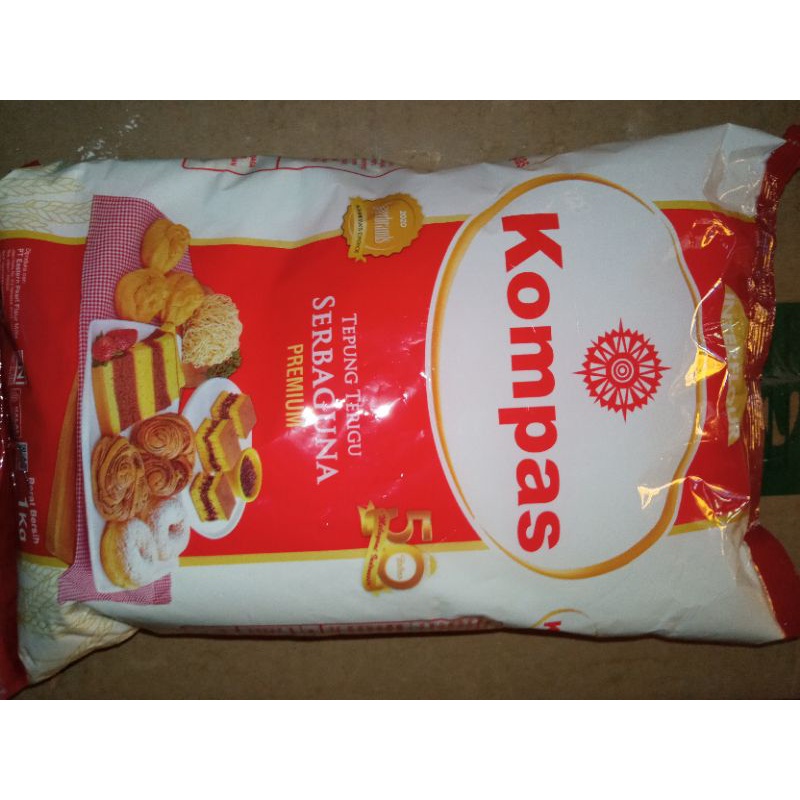 Jual Tepung terigu, Kompas 1 kg | Shopee Indonesia