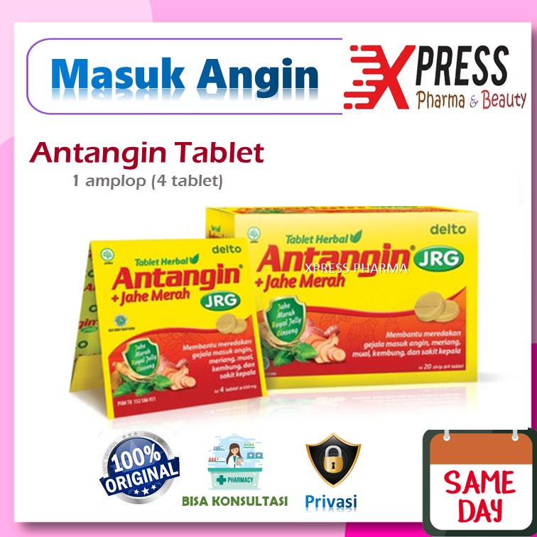 Jual XPRESS ! Antangin TABLET STRIP JRG Obat Masuk Angin Herbal Anti ...