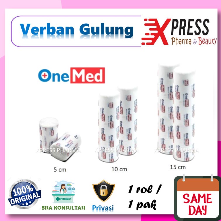 Jual XPRESS ! VERBAN Gulung Kasa Perban Onemed 5 10 15 cm One med Kapas ...