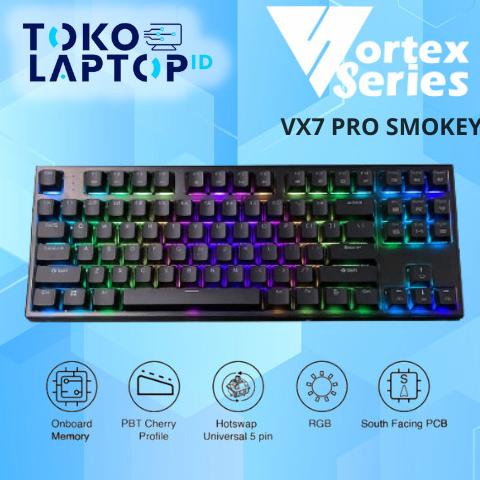 Jual VortexSeries VX7 Pro Smokey Black Edition Mechanical Gaming Keyboard | Shopee Indonesia