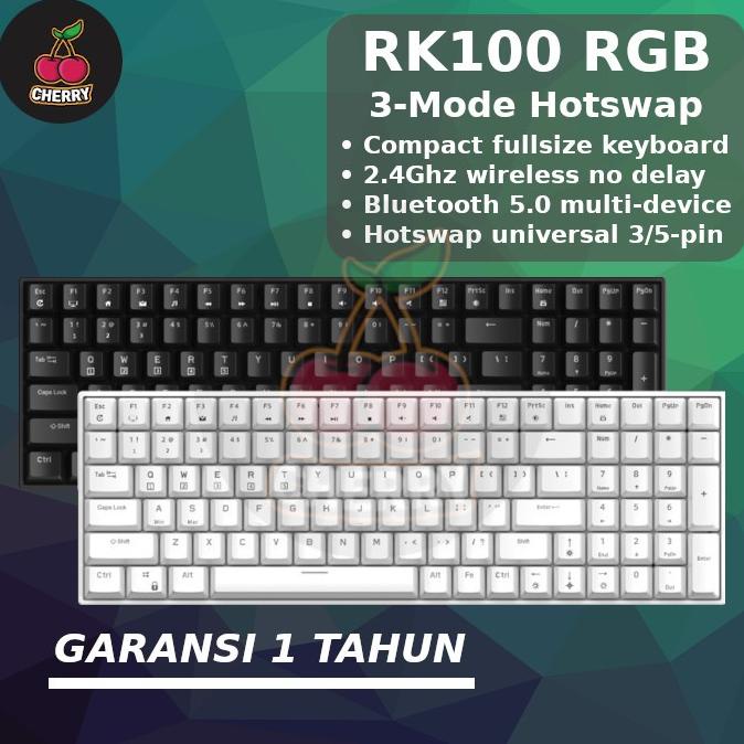 Jual Royal Kludge RK100 / RK860 RGB Wireless Bluetooth Mechanical ...