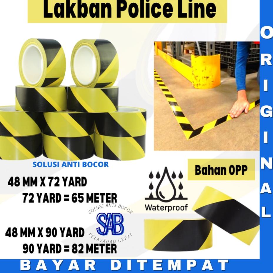 Jual Dapatkan disini 4a4Zo Lakban Police Line Hoki Tape Penanda Batas Area Proyek Garis Polisi ...