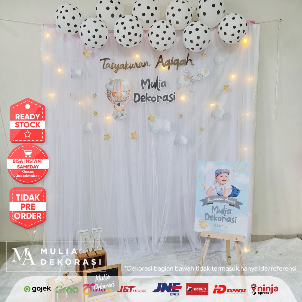 Jual Dekorasi Badrop Photobooth Syukuran Tasyakuran Aqiqah Ulang Tahun ...