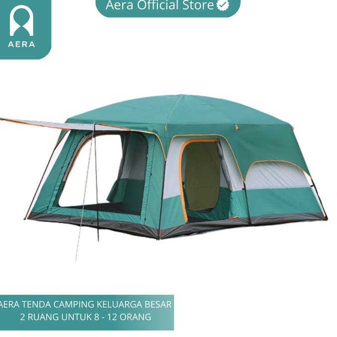 Jual TENDA CAMPING KELUARGA BESAR 2 RUANG | TENDA KEMPING UNTUK 8-12 ...