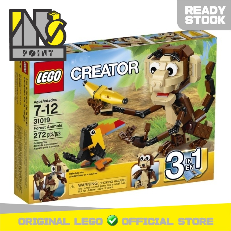 Jual LEGO 31019 - Creator - Forest Animals | Shopee Indonesia