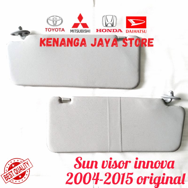 Jual penahan matahari / sun visor innova 2004-2015 abu abu original ...