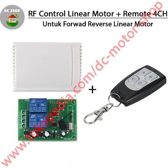 Jual Remote RF 12V DC Linear Motor / Actuator Motor Forward/Reverse ...