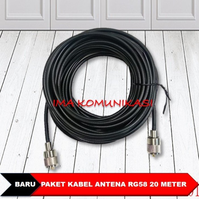 Jual PAKET KABEL ANTENA RG 58 PLUS KONEKTOR PANJANG 20 METER ORIGINAL TERBARU | Shopee Indonesia