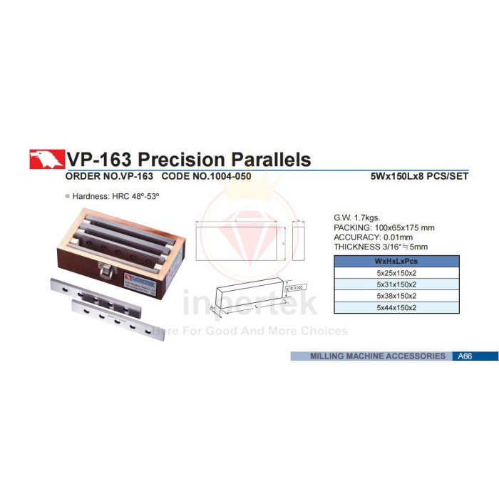 Jual VERTEX Ground Parallels VP-163 Pararel Block VP163 Parallel Blocks ...