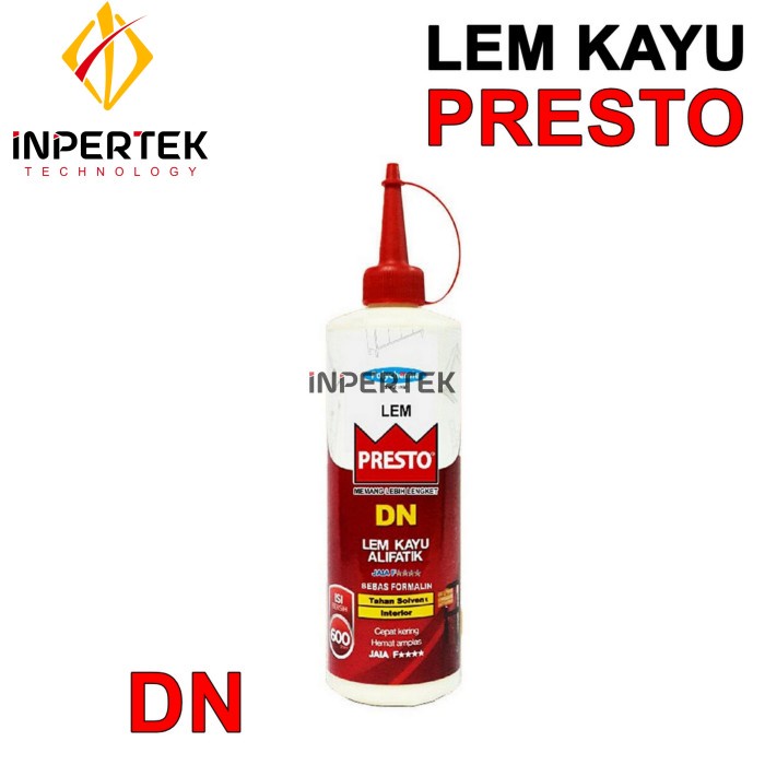 Jual Lem Kayu DN 600 Gr PRESTO Alifatik Interior Lengket Glue Cepat ...