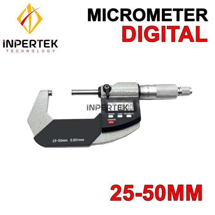 Jual Micrometer 25-50 mm Micro Meter Digital Alat Ukur Sigmat Outside ...