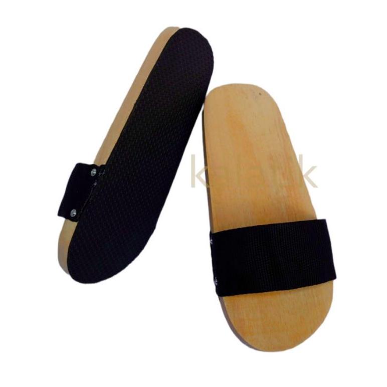 Jual Men Sale Gratis Mini Gold sandal wudhu sandal kayu natural bakiak ...