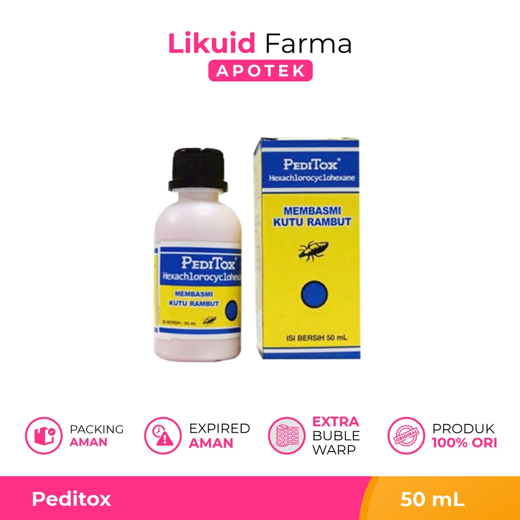 Jual Peditox untuk mengatasi kutu kulit kepala - peditok - obat kutu ...