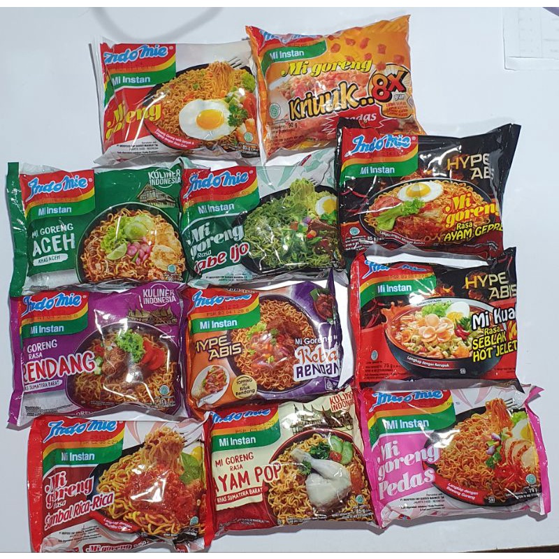 Jual MIE INSTAN INDOMIE GORENG, dengan varian indomie goreng, moe ...