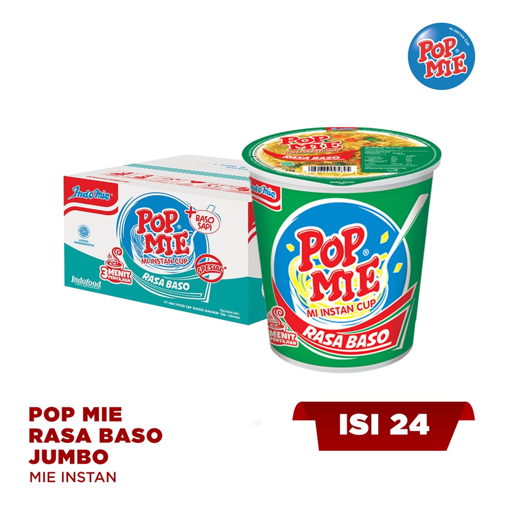 Jual 1 ctn - Pop Mie Rasa Baso Jumbo | Shopee Indonesia