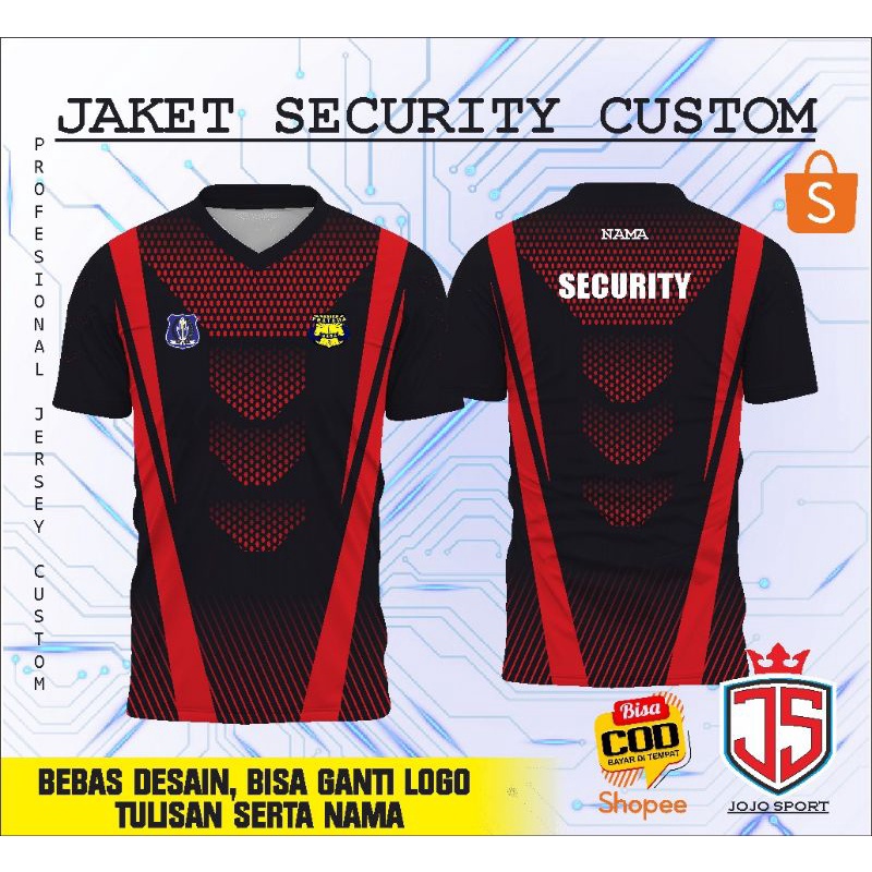 Jual jersey security full printing. | Shopee Indonesia