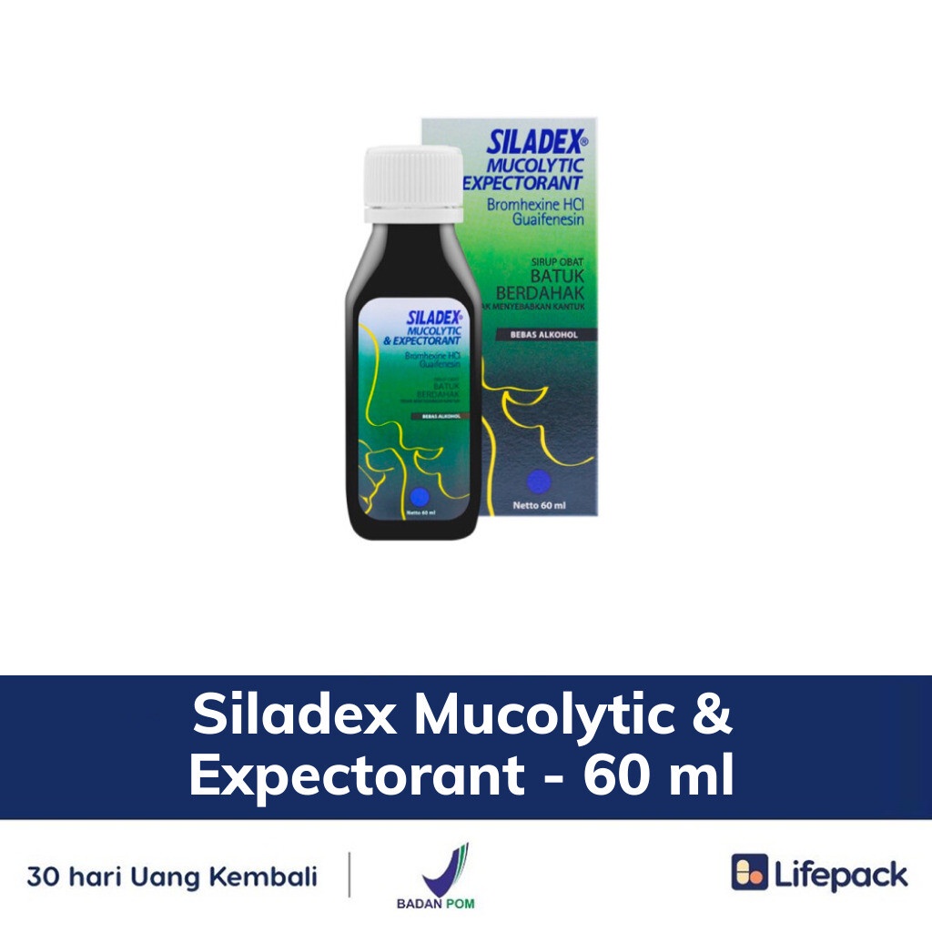 Jual Siladex Mucolytic & Expectorant - 60 ml - LIFEPACK | Shopee Indonesia