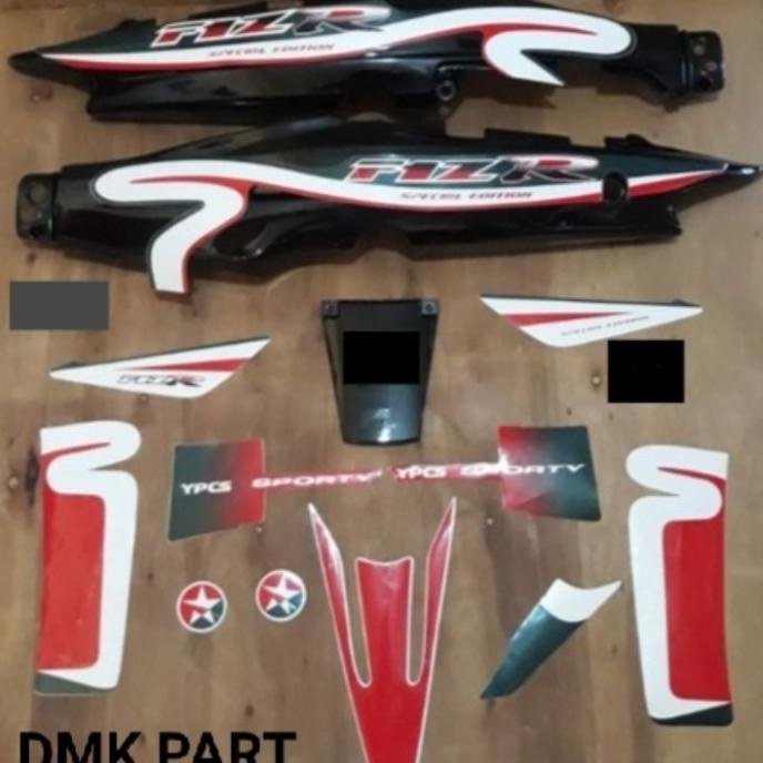 Jual cover body set Yamaha fiz r set striping Kaltex merah | Shopee ...