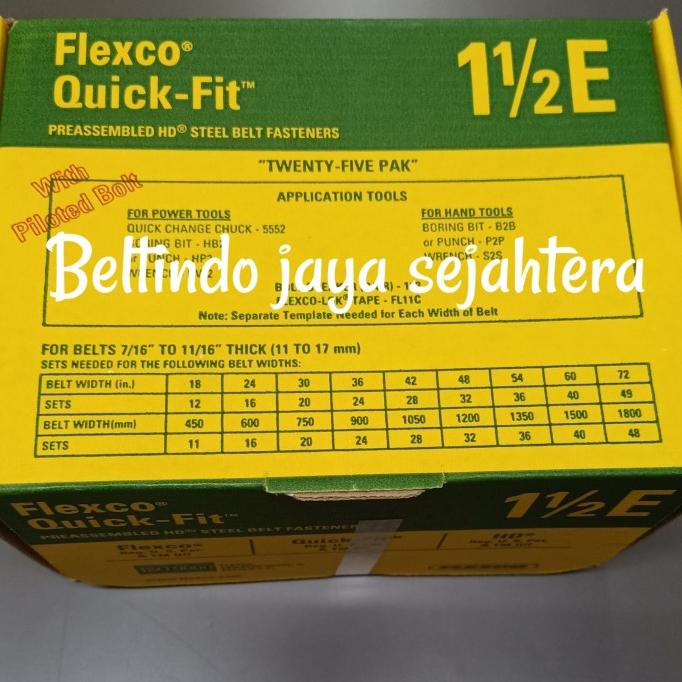 Jual FLEXCO FASTENER QUICK FIT 1 1/2E | Shopee Indonesia