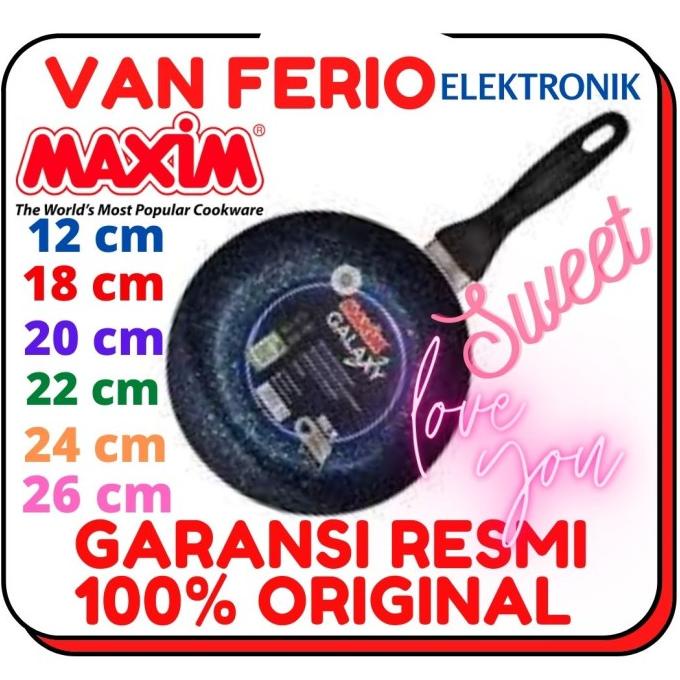 Jual Frypan Maxim Galaxy Maspion 12 cm, 18 cm, 20 cm, 22 cm, 24 cm, 26 cm | Shopee Indonesia
