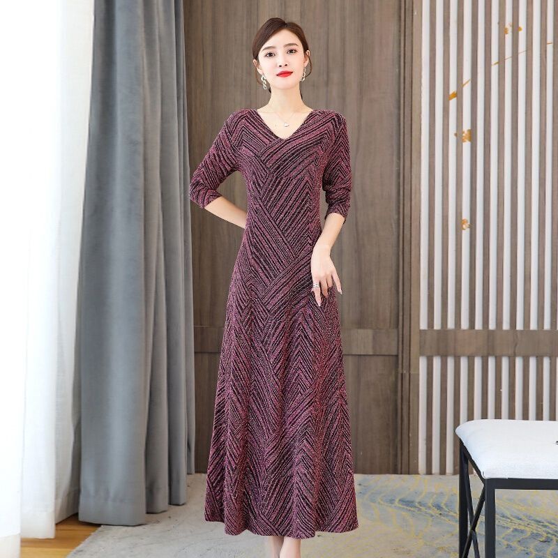 Jual Long Dress Merah Maroon Kondangan V neck Mewah Elegant Premium ...