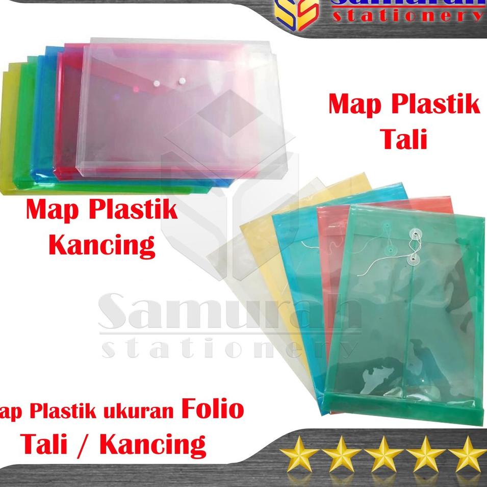Jual Shopping Map Plastik Kancing Folio Punggung Per Lusin / Map ...