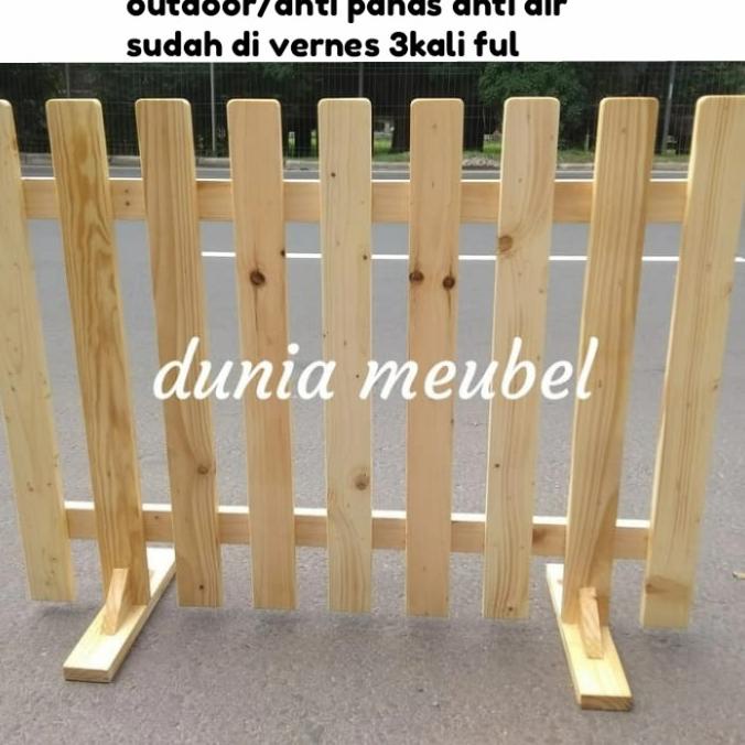 Jual Pagar Kayu Pagar Taman Pembatas Ruangan Penyekat Ruangan | Shopee ...
