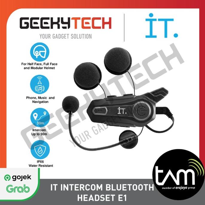 Jual IT Intercom Bluetooth Headset E1 - Garansi Resmi TAM | Shopee ...