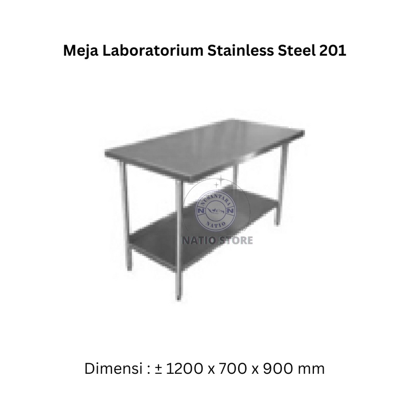 Jual Meja Laboratorium Stainless 201 Panjang 120cm | Shopee Indonesia
