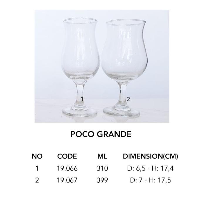 Jual hanya disini] POCO GRANDE GLASS / GELAS POCO GRANDE / GELAS KACA ...