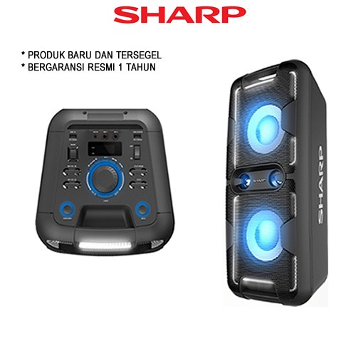 Jual Sharp LED Bluetooth Dual USB FM Karaoke Party Speaker System PS ...