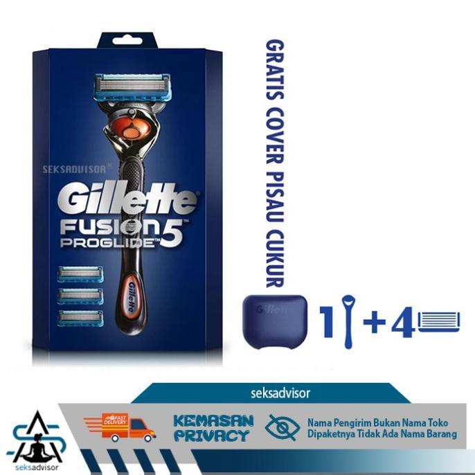 Jual GILLETTE FUSION 5 PROGLIDE STARTER PACK. Fusion5 Alat Pisau Cukur ...