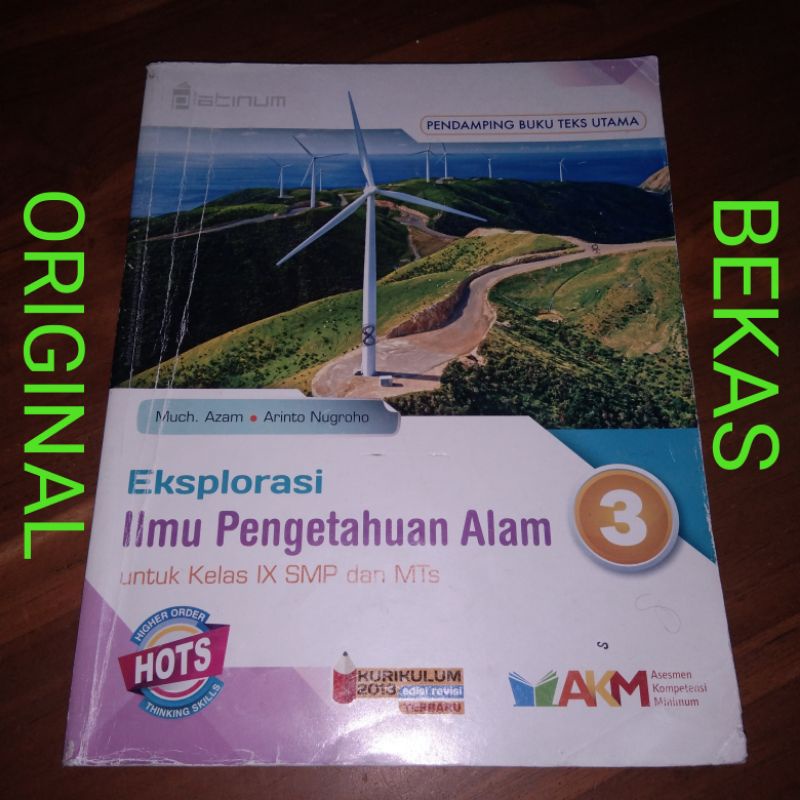 Jual Buku Eksplorasi Ilmu Pengetahuan Alam IPA kelas 9 IX 3 III SMP Platinum Tiga Serangkai ...