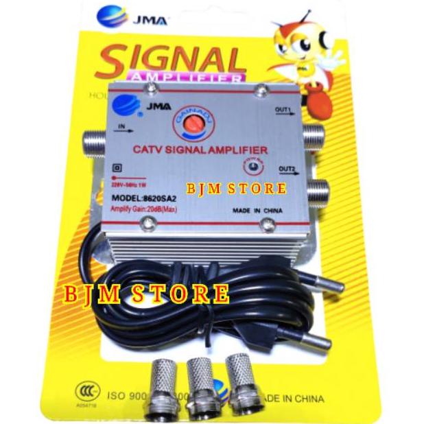 Jual BOOSTER CATV - SPLITTER 2 WAY - CATV SIGNAL AMPLIFIER 2 CHANNEL ...