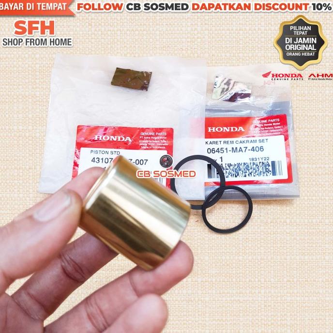 Jual Piston Kaliper Rem Belakang Supra X 125 2007-2014 Original Honda AHM star | Shopee Indonesia